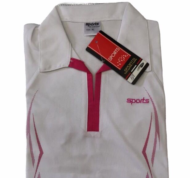 Women's sport collar shirt เสือกีฬาผู้หญิงเข้ารูป ทรงสวย คอปก พื้นสี ...