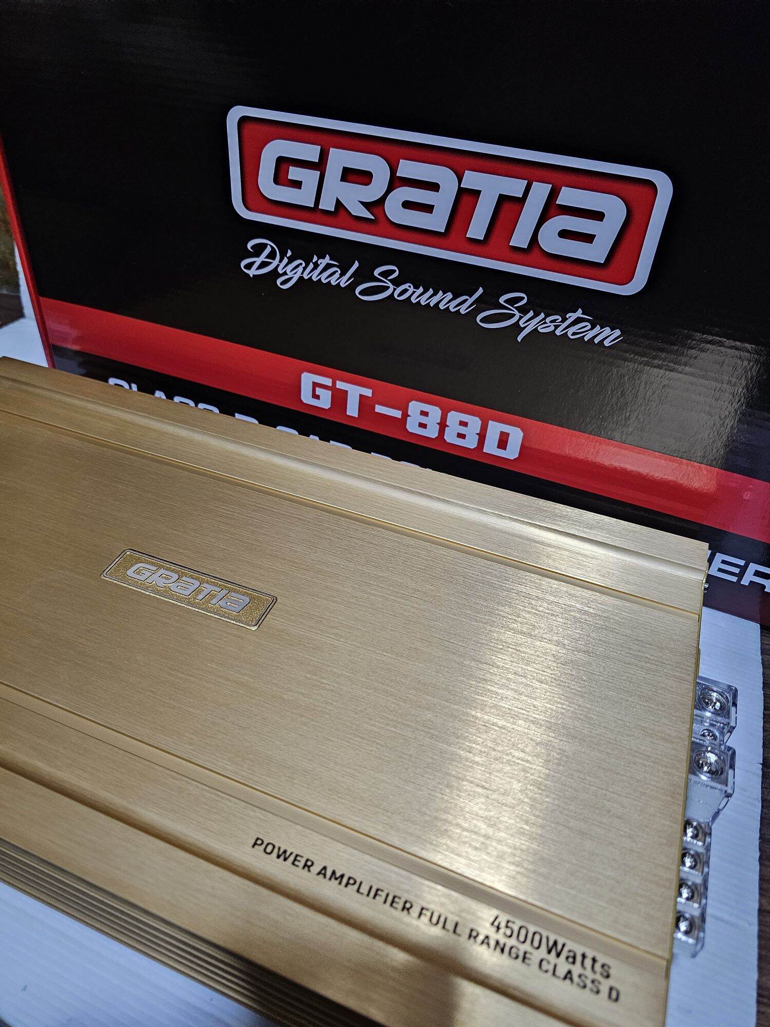 เพาเวอร์แอมป์ Gratia รุ่น GT-88D 4500 Watts Class D ขับซับ 10 นิ้ว-12 นิ้ว ได้ทุกสเปค แรงกำลังดี ...