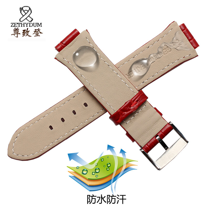 สายนาฬิกาหนังแท้สำหรับผู้หญิงรุ่น5027127 5027131 5080602 5096008 ...