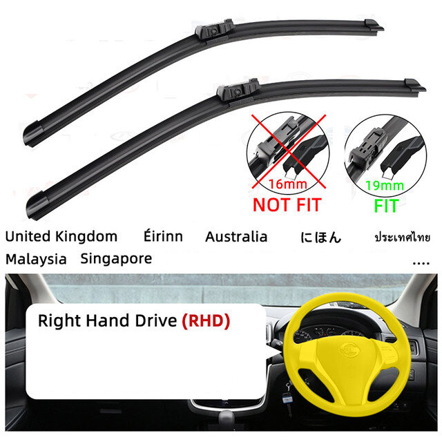 SEAMETAL ใบปัดน้ำฝน 2 ชิ้น BYD ATTO 3 BEV ปี 2022 2023-ปัจจุบัน Car ...