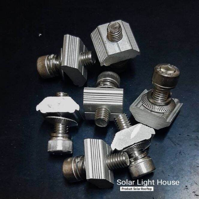 Nut Kit ยึดราง SOLAR CELL สกรูสเตนเลส M8 ยาว 25mm - Solar Everyday ...