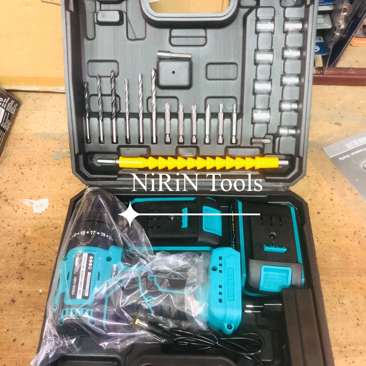 OSUKA สว่านไร้สาย มอเตอร์ไร้แปรงถ่านBL 128V รุ่น-OSCD-128V เจาะ ขันสกรู กระแทก 128V แบต 2 ก้อน ...