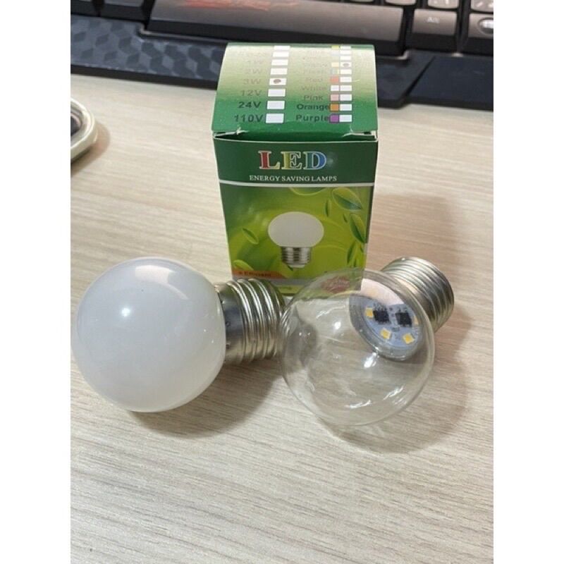 หลอดปิงปอง LED 3W ขั้วE27 หลอดไฟปิงปอง หลอดไฟสี หลอดไฟ เป็นPVCตกไม่แตก - YINYIN_Shop - ThaiPick
