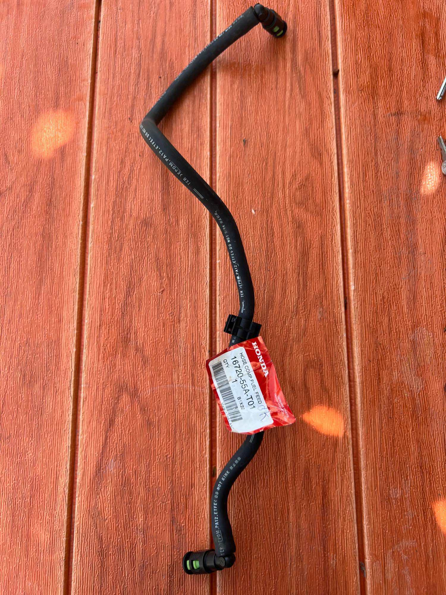 ท่อน้ำมันเข้ารางหัวฉีด Honda Jazz gk. 16720-55a-t01 ของแท้ฮอนด้าศูนย์ ...