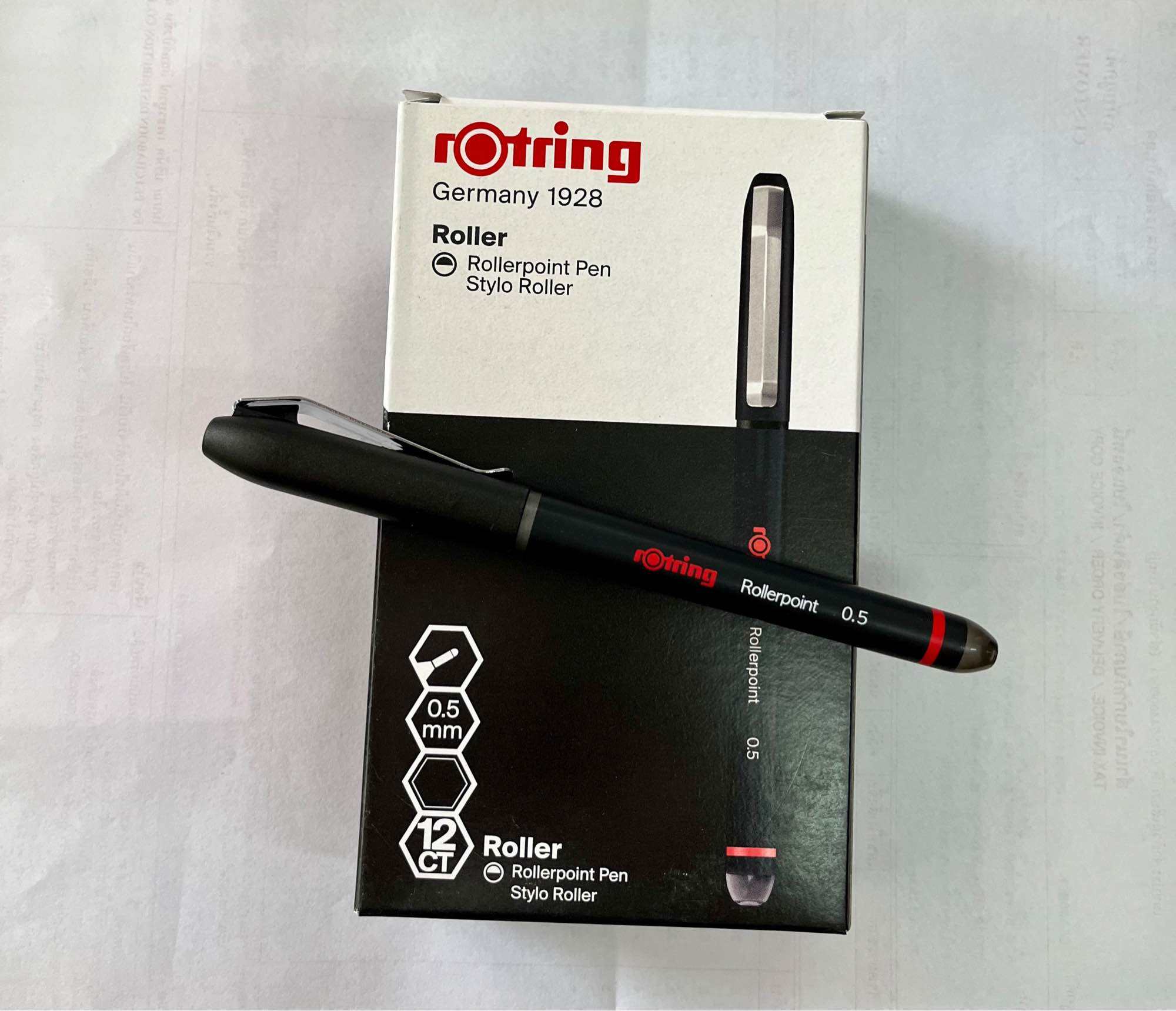 Rotring rollerpoint pen 0.5mm หมึกสีดำ 1 ด้าม | Lazada.co.th