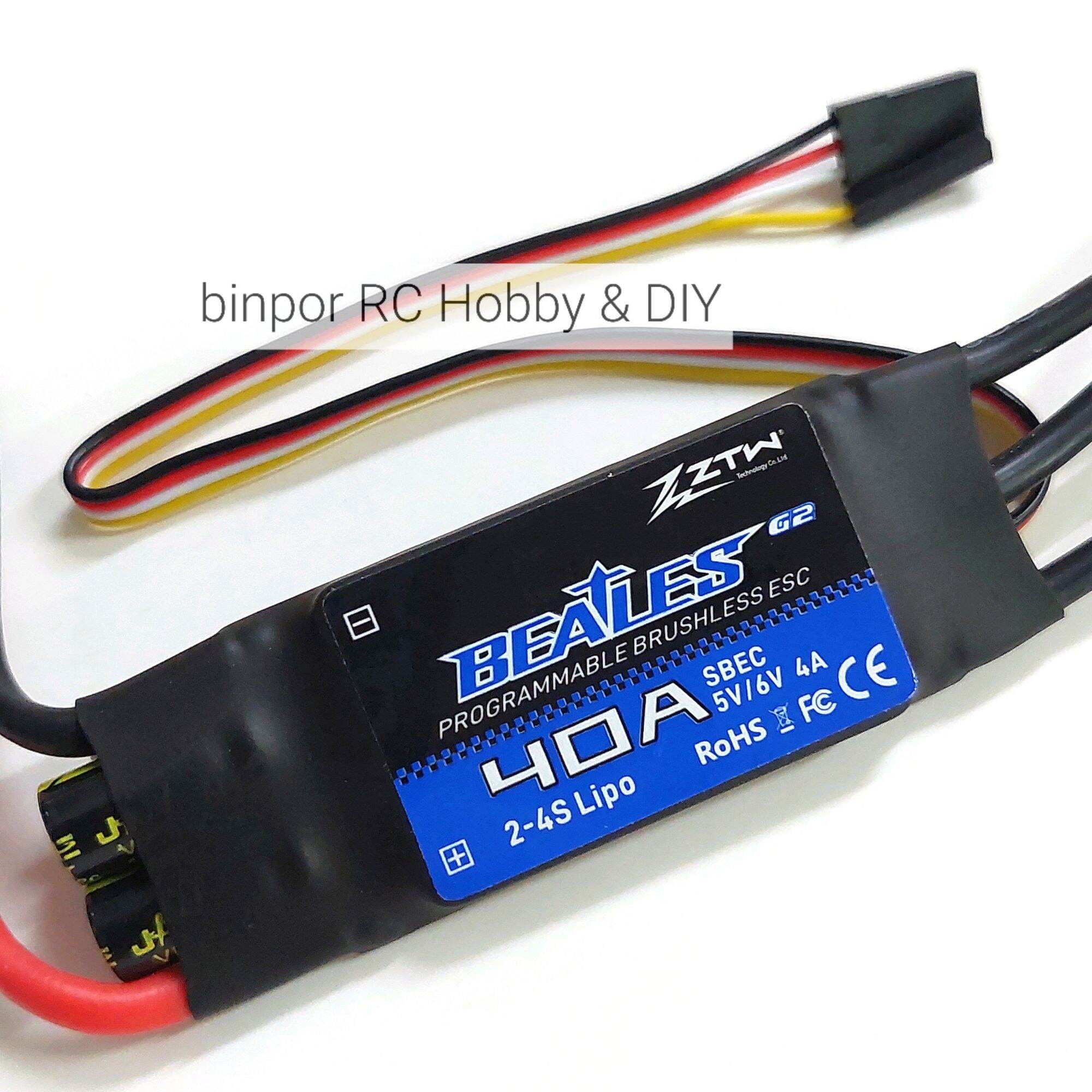 สปีด 40A ZTW 2-4S Lipo BEC 4A ใช้กับ เครื่องบินบังคับ - บินปร๋อ ฮ็อบบี้ - ThaiPick