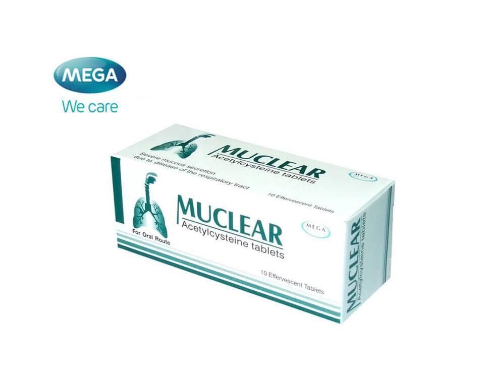 Muclear ละลายเสมหะ 600mg 10เม็ด ของแท้ - VittaminByNeNaa - ThaiPick