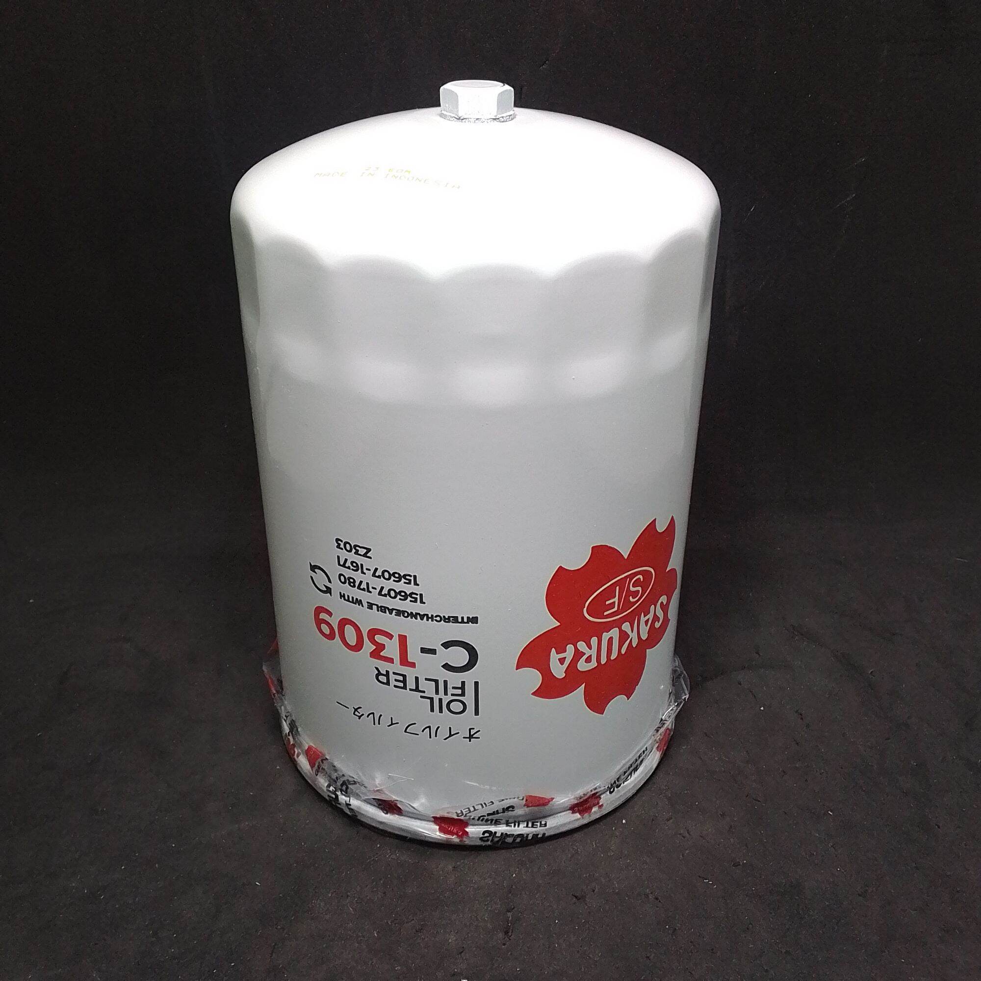 กรองน้ำมันเครื่อง HINO FM18 J05C, J07C, W06E, H07C ยี่ห้อซากุระ(C-1309 ...