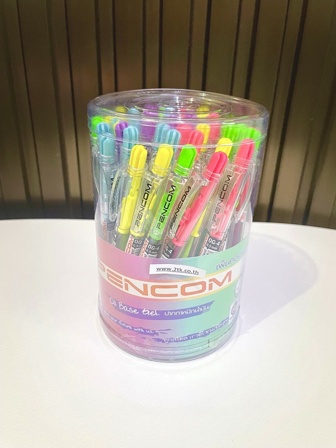 ปากกาลูกลื่น หมึกน้ำมัน ขนาด 0.5 mm เพนคอม หมึกสีน้ำเงิน รุ่น OG-04 ...