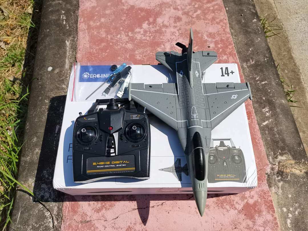 เครื่องบินบังคับวิทยุ Eachine Mini F16 Falcon 365mm Wingspan EPP 2.4G 6 ...