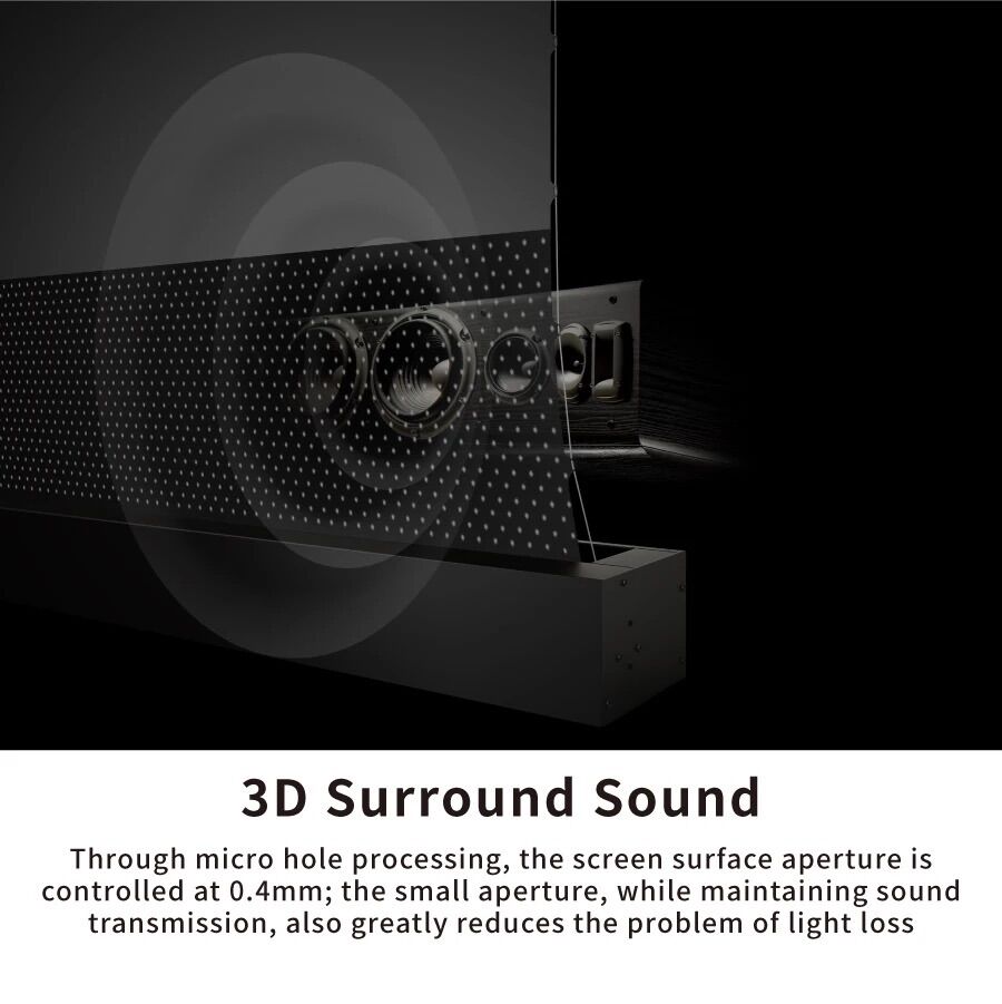 Vividstorm S PRO P 100 120 sound acoustically transparent floor screen ...