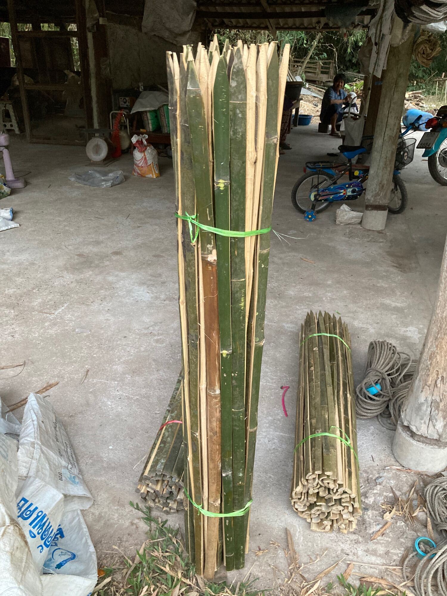 ไม้ไผ่ปลายแหลม ค้ำยันต้นไม้ ยาว80เซ็นติเมตร 1มัดมี10อัน | Lazada.co.th