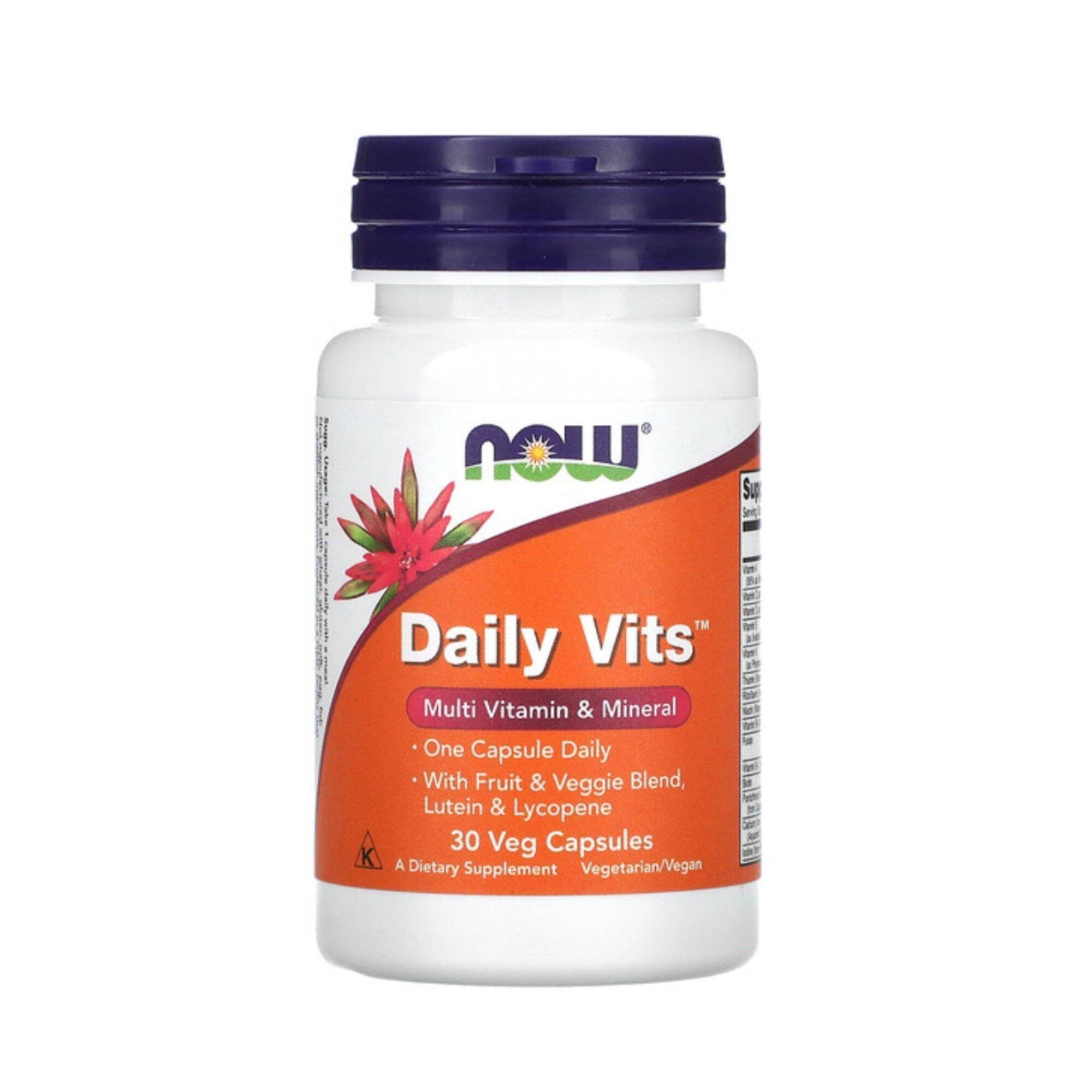 Daily Vits 30 Veg Capsules (Now foods) | Lazada.co.th