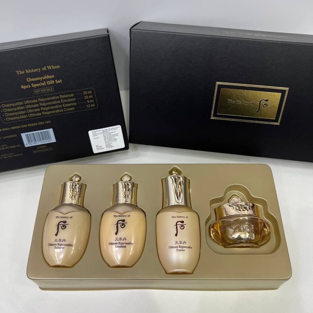 The History Of Whoo Cheonyuldan Gift Set 4 Item กล่องดำ | Lazada.co.th