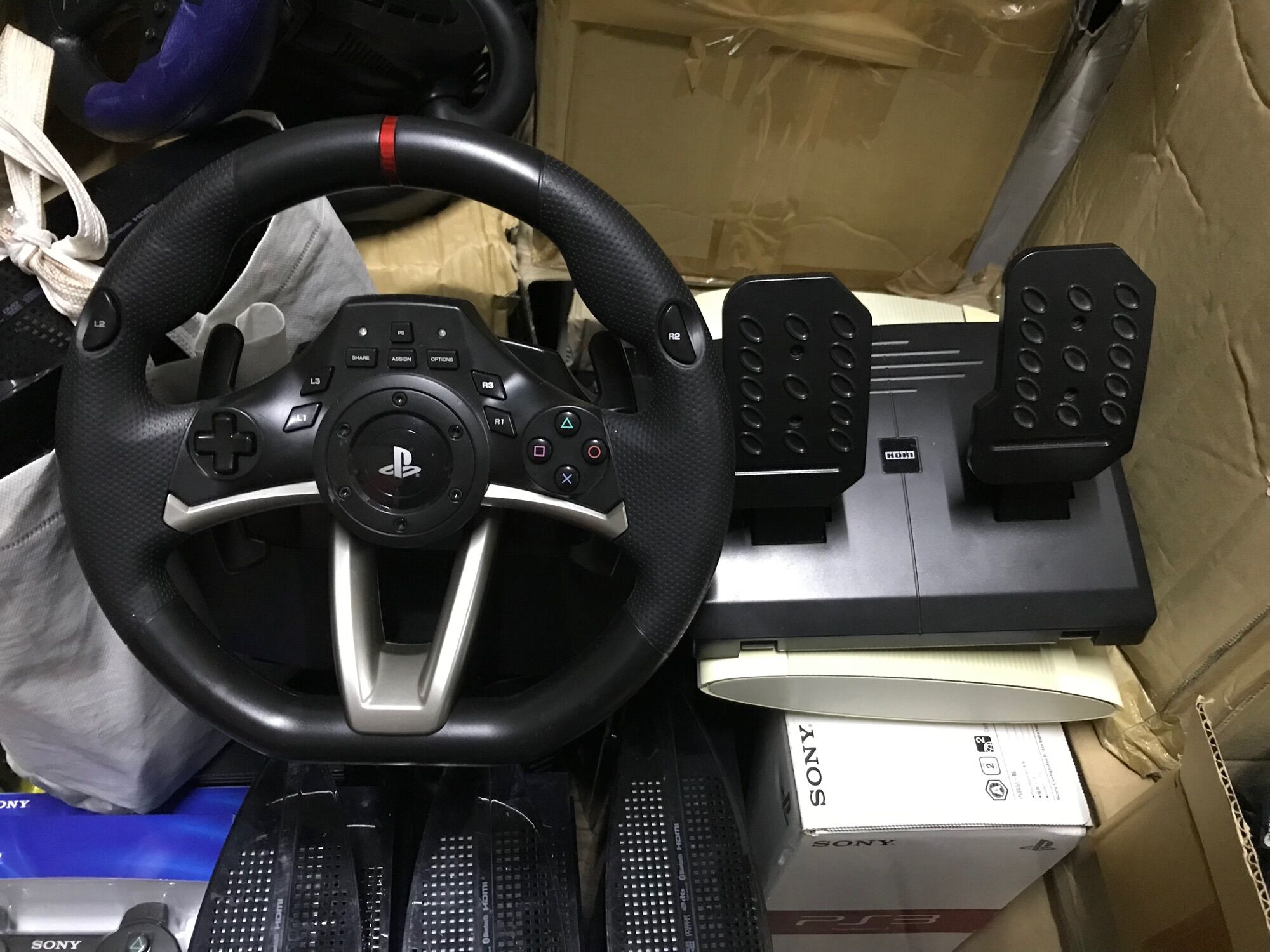 พวงมาลัย PS2 / PS3 / PS4 HORI RAW / Logitech GT Force Pro / HORI Racing ...