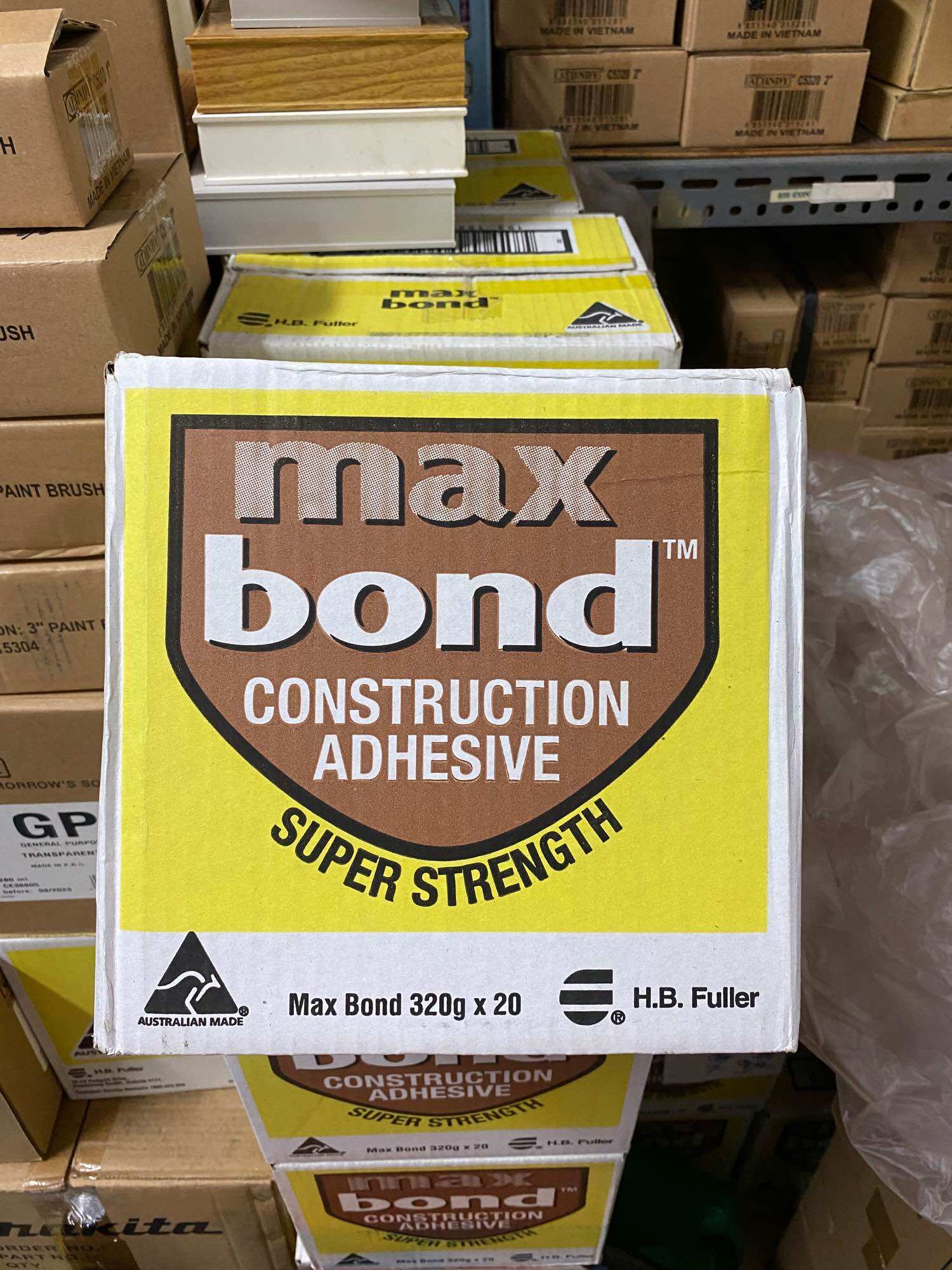 Max bond กาวตะปูสำหรับ ติดกระจก ไม่ เหล็ก เเละอื่นๆ (ยกลัง 20 หลอด ...