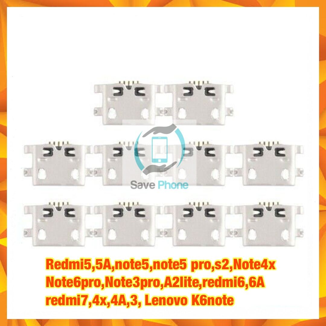 ก้นชาร์จ ชาร์จเปล่า Redmi5,5A,note5,note5 pro,s2,Note4x,Note6pro,Note3pro,A2lite,redmi6,6A ...