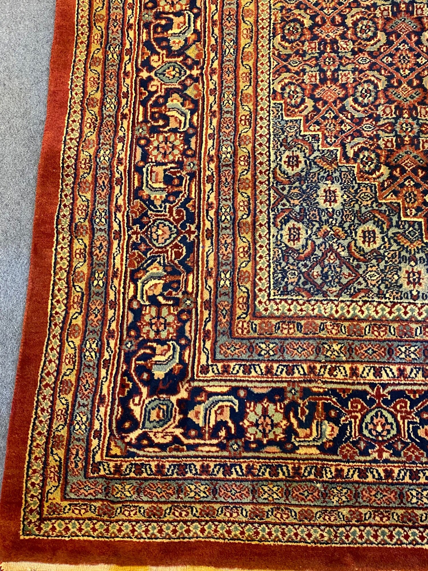 Persian bijar carpet wool on cotton based size 364x274 cm from Iran ...