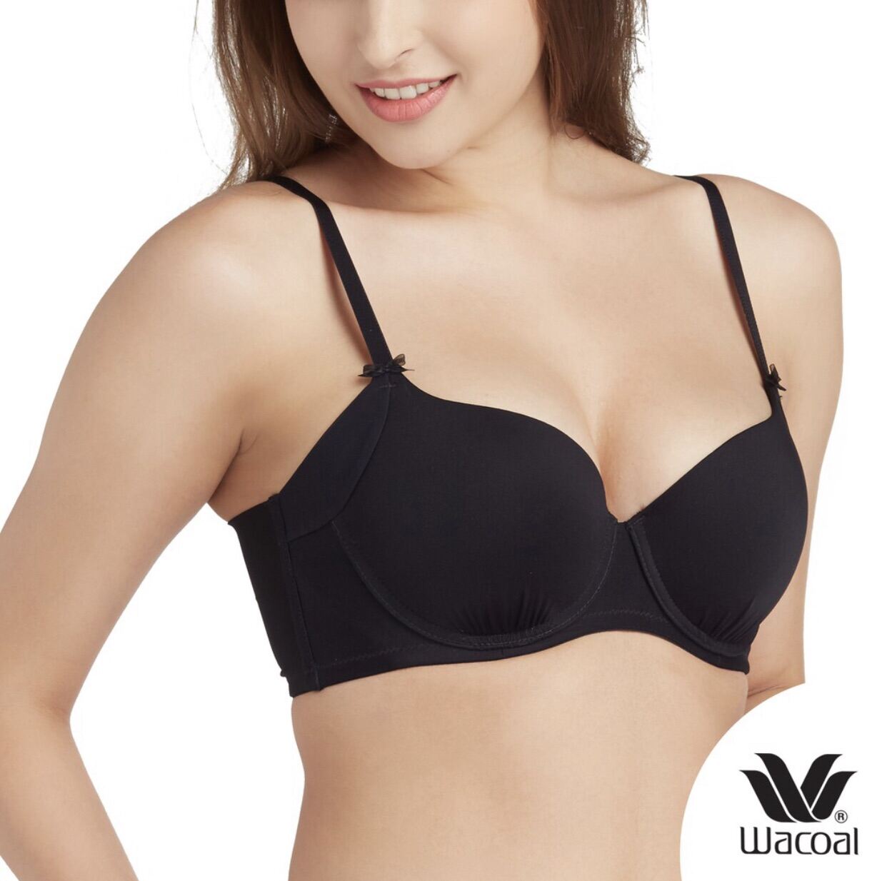 Wacoal Must Have วาโก้ บราเก็บทรง รุ่น WB7881 สีดำ (คัพE80) บราเก็บกระชับสาวคัพใหญ่ | Lazada.co.th