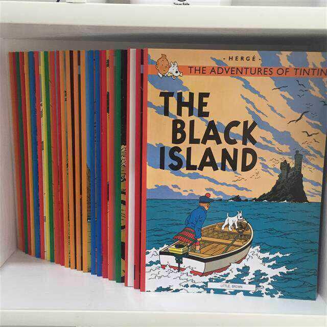 Part SqueezedThe Adventures of Tintin 23 books set paperback large ...