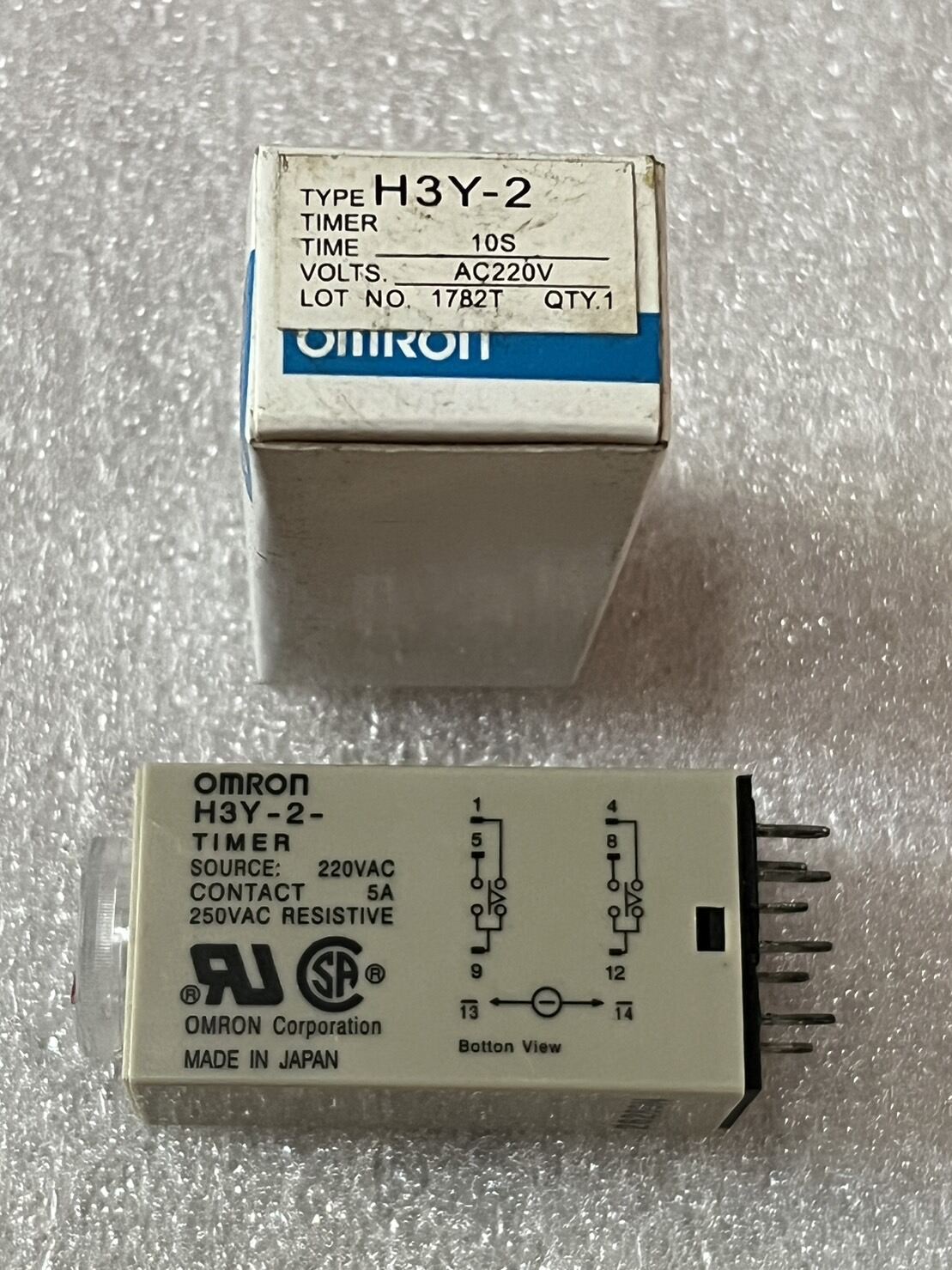 H3Y-2 OMRON (220V) Delay Timer Time Relay 0-10Sec With Base - KlongThom Shop 1596542321 - ThaiPick