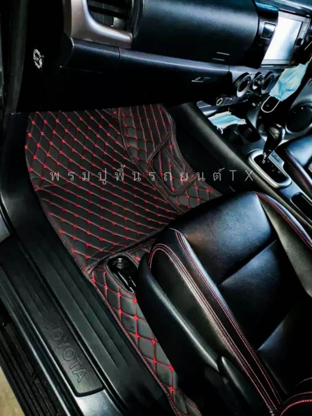 พรมปูพื้นรถยนต์TOYOTA REVO 4ประตูปี2015-2022พรม6Dเกรดพรีเมี่ยมสำหรับ ...