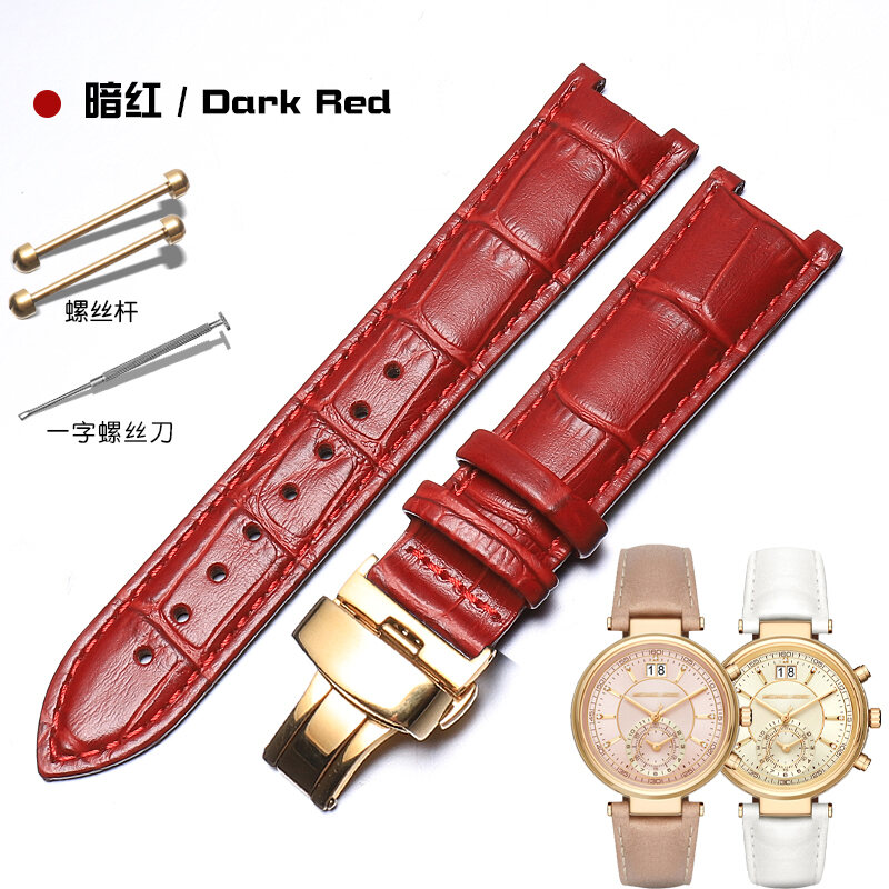 สายนาฬิกา MK รุ่นผู้หญิงสายนาฬิกาหนังแท้ลายไมค์คอลส์ mk2277 2425 5896 ...