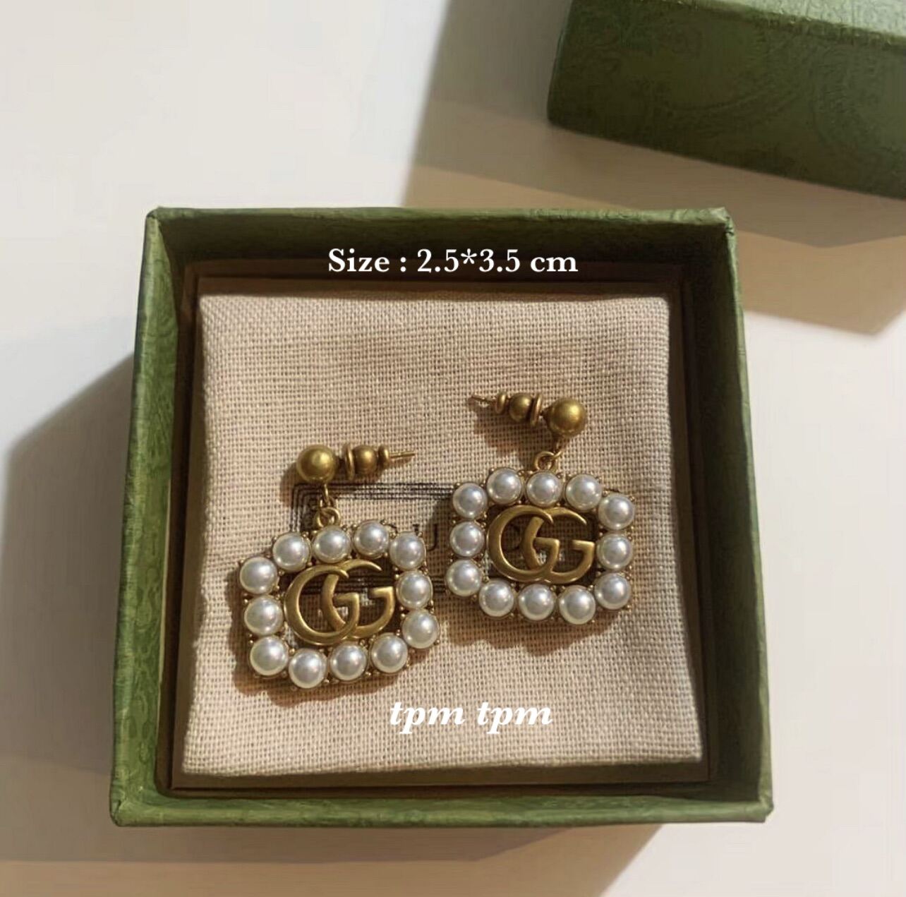 ต่างหู Gucci GG กุชชี่ งานออริ รูปงานจริง มีคลิปงานให้ดูเพิ่มเติมค่ะ | Lazada.co.th