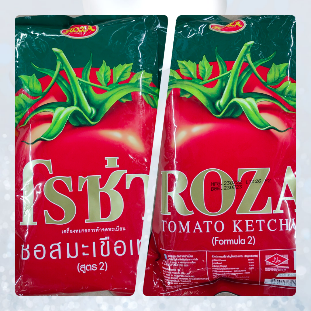 Roza โรซ่า ซอสมะเขือเทศ สูตร 2 Tomato Sauce Ketchup ขนาด 1 kg - FAST 4 ...