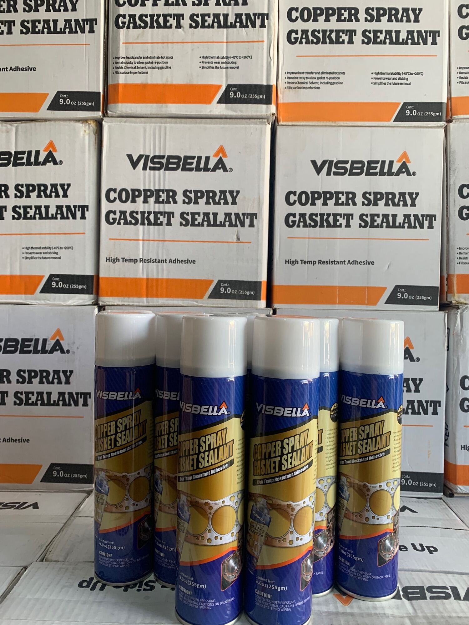 สเปรย์ทองแดงพ่นประเก็นของแท้VISBELLA ป้องกันการรั่วซึมของปะเก็นช่วยระบายความร้อน - เจริญอะไหล่ ...