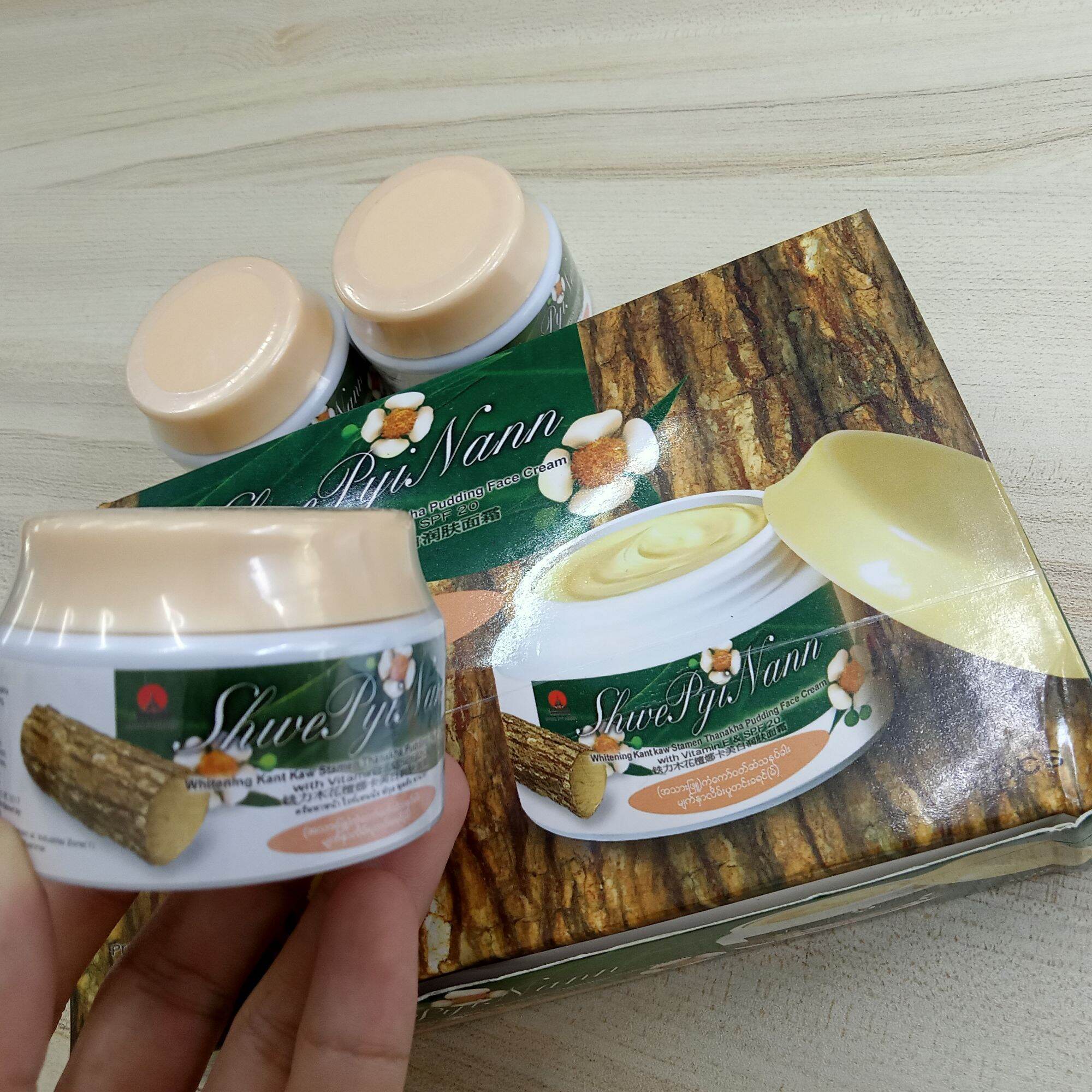 shwe pyi nann whitening kent kaw stamwn Thanakha Pudding Face Cream ...