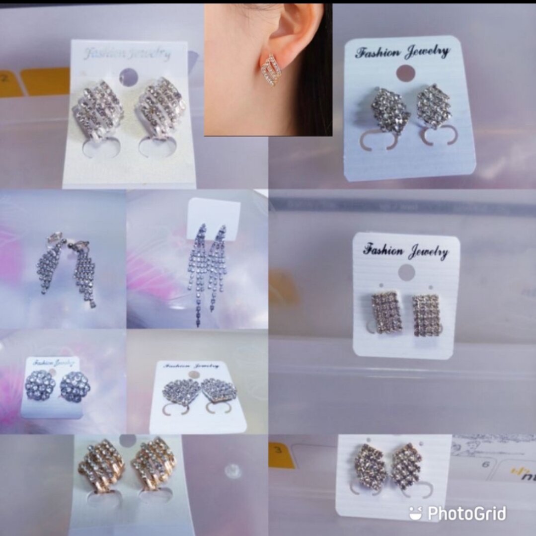 PINต่างหูหนีบ1คู่ มาใหม่ หลายแบบ เลื่อนค่ะ.เครื่องประดับชุดไทย ชุดราตรี ...