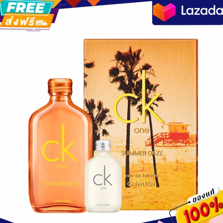 รับประกันของแท้ 💯 (2022) Set Ck One Summer DAZE EDT 100 ml. + Ck One 15 ...