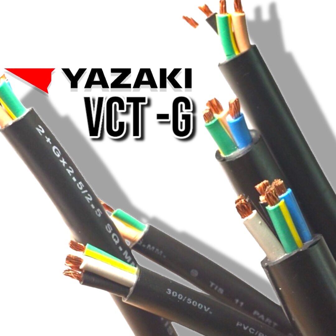 YAZAKI IEC53 VCT-G 3x2.5/2.5 10 3 x16/16 ,4 x10/10 ( มีกราวน์ ) | Lazada.co.th
