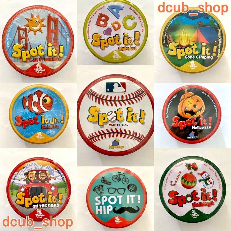 เกมการ์ด เกมจับคู่ Spot it Card Game สปอต อิท บอร์ดเกม เกมการ์ดจับคู่ ...
