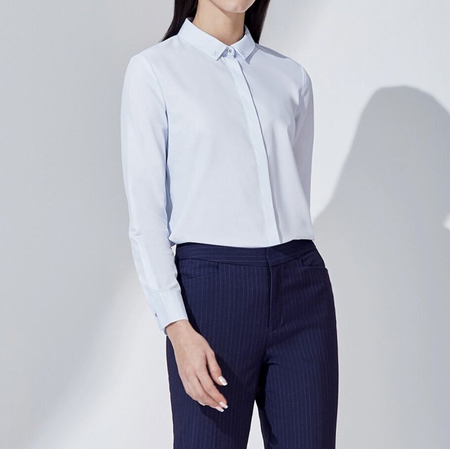 G2000 เสื้อเชิ้ตผู้หญิง เสื้อเชิ้ตแขนยาว เสื้อเชิ้ตสีฟ้า เสื้อเชิ้ตทำงานแขนยาว - SPPS_FASHION ...