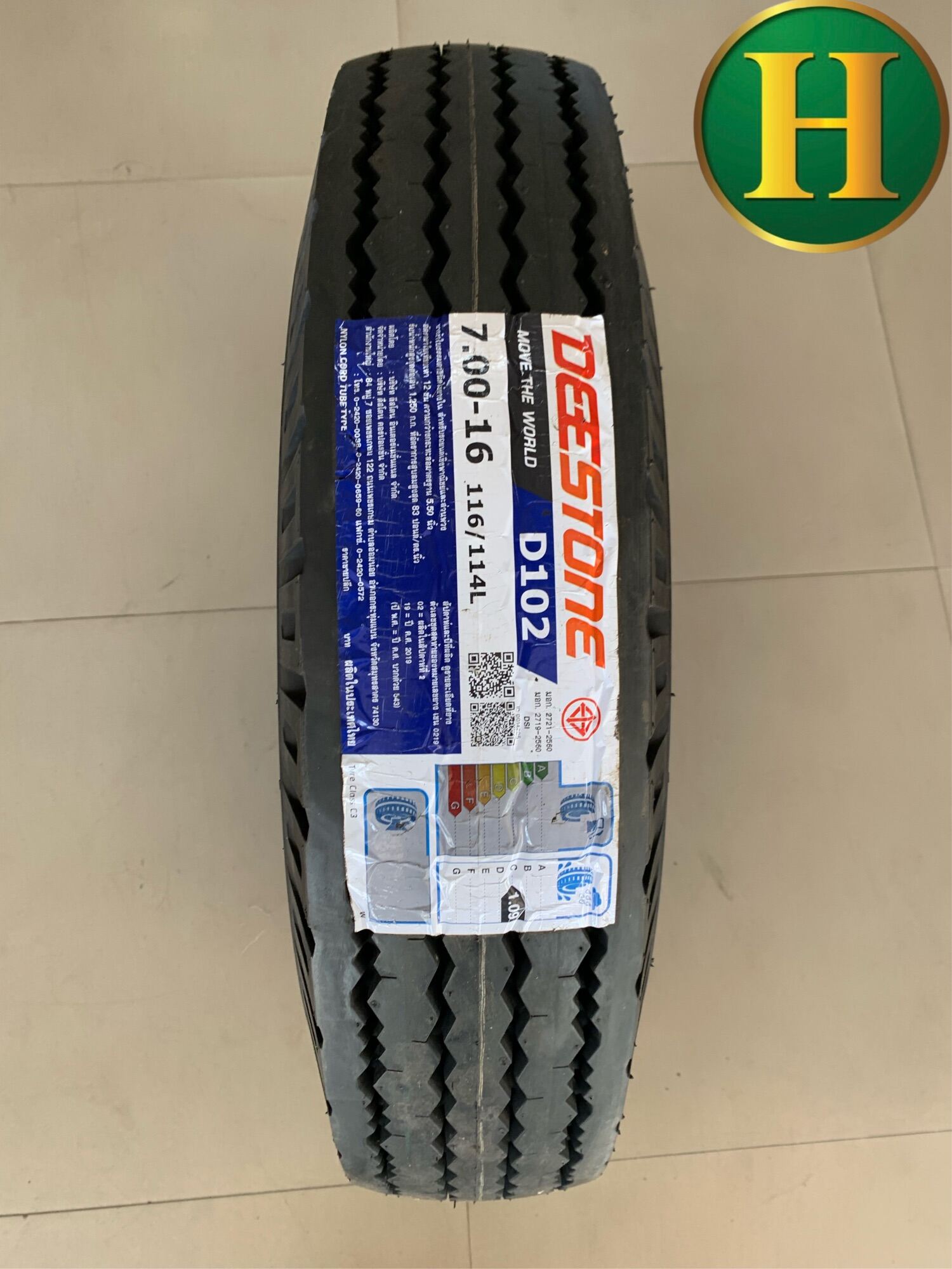 7.00-16 12 PR DEESTONE D102 ดอกหน้า | Lazada.co.th