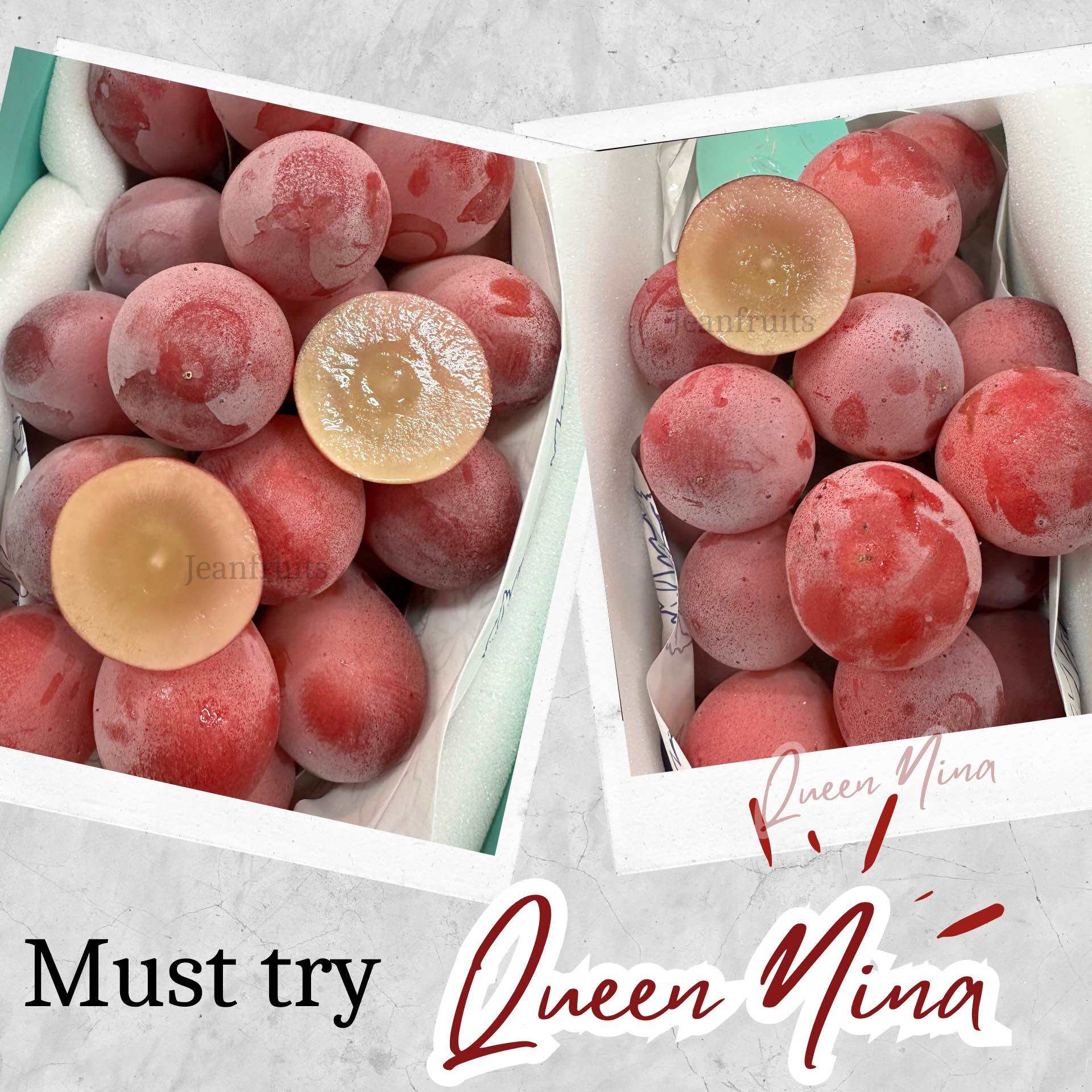 องุ่น Queen Nina - Jean ผลไม้นำเข้า ตลาดไท - ThaiPick