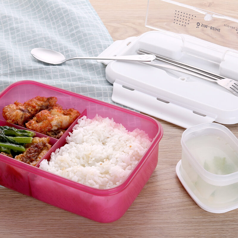 ไมโครเวฟกล่องอาหารกล่องอาหารความคิดสร้างสรรค์ Beihe ปิดแน่นแบ่งแยกเป็น ...