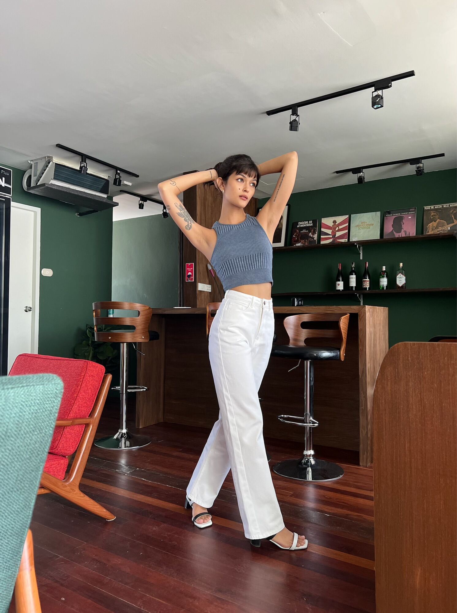 GREYSCALE T89 - Cropped knit tank - Greyscale Studio - ThaiPick