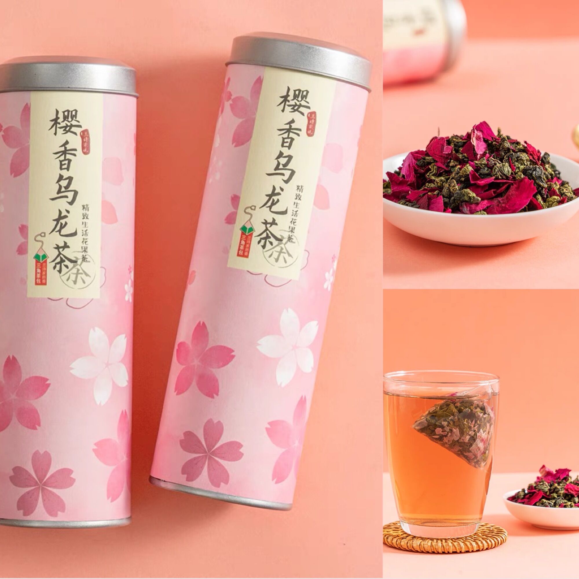 ชาอู่หลงซากุระ Sakura Oolong tea 3 g x 10 ซอง Two Tone Tea - Two Tone ...