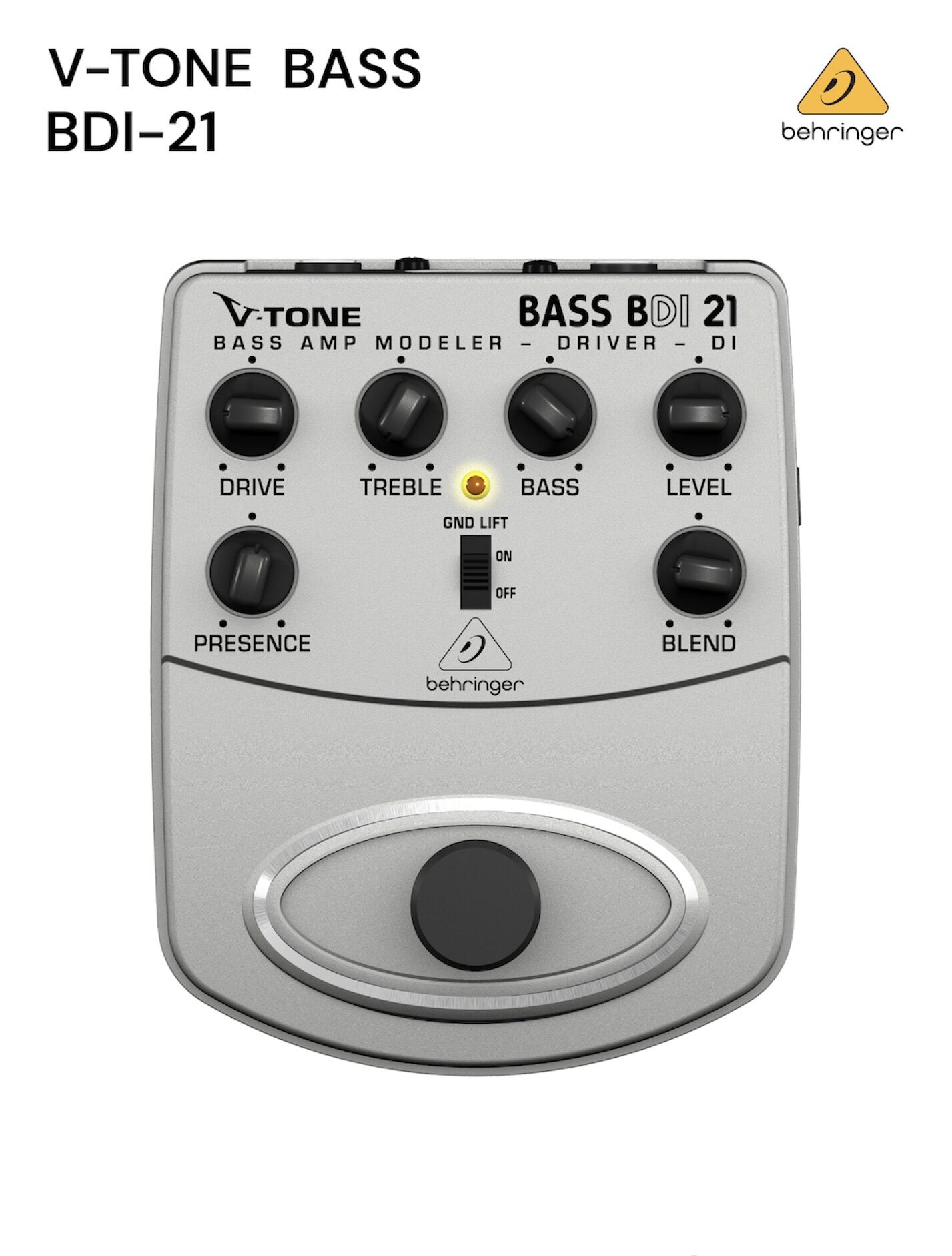 เอฟเฟ็คเบส BEHRINGER รุ่น BDI21 V-Tone Bass Amp Modeler/Direct ...