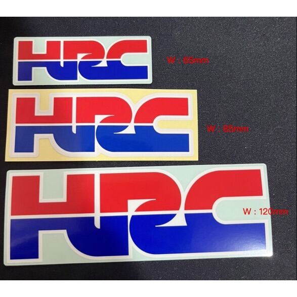 สติ๊กเกอร์แท้ฮอนด้า HRC 65มม. 85มม. 120มม. Honda Original Sticker HRC 65mm 85mm 120mm | Lazada.co.th