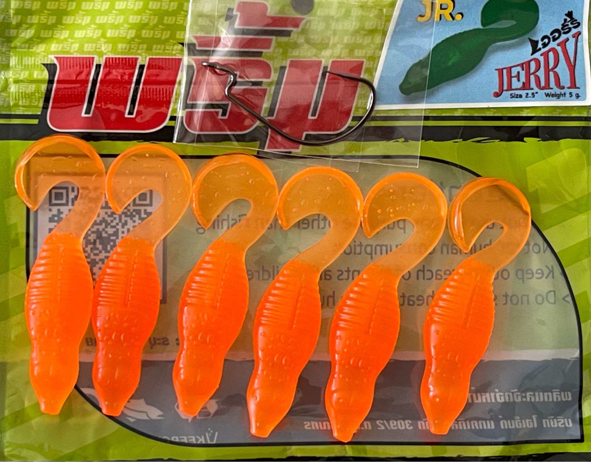 เหยื่อยางพริ้ม เจอรี่ JERRY JR ขนาด 2.5 นิ้ว น้ำหนัก 5 กรัม 1ซองบรรจุ 6 ...