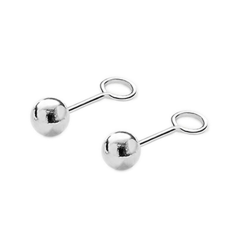 Yufu เครื่องประดับเงินถั่วขนาดเล็กต่างหูเม็ดเดี่ยว S925ต่างหูเงินบริสุทธิ์ต่างหูเงินต่างหูเม็ด ...