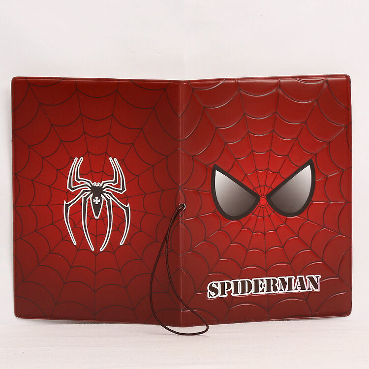 Wei Man กระเป๋าใส่หนังสือเดินทางลายการ์ตูนซูเปอร์ฮีโร่กระเป๋าใส่หนังสือ ...