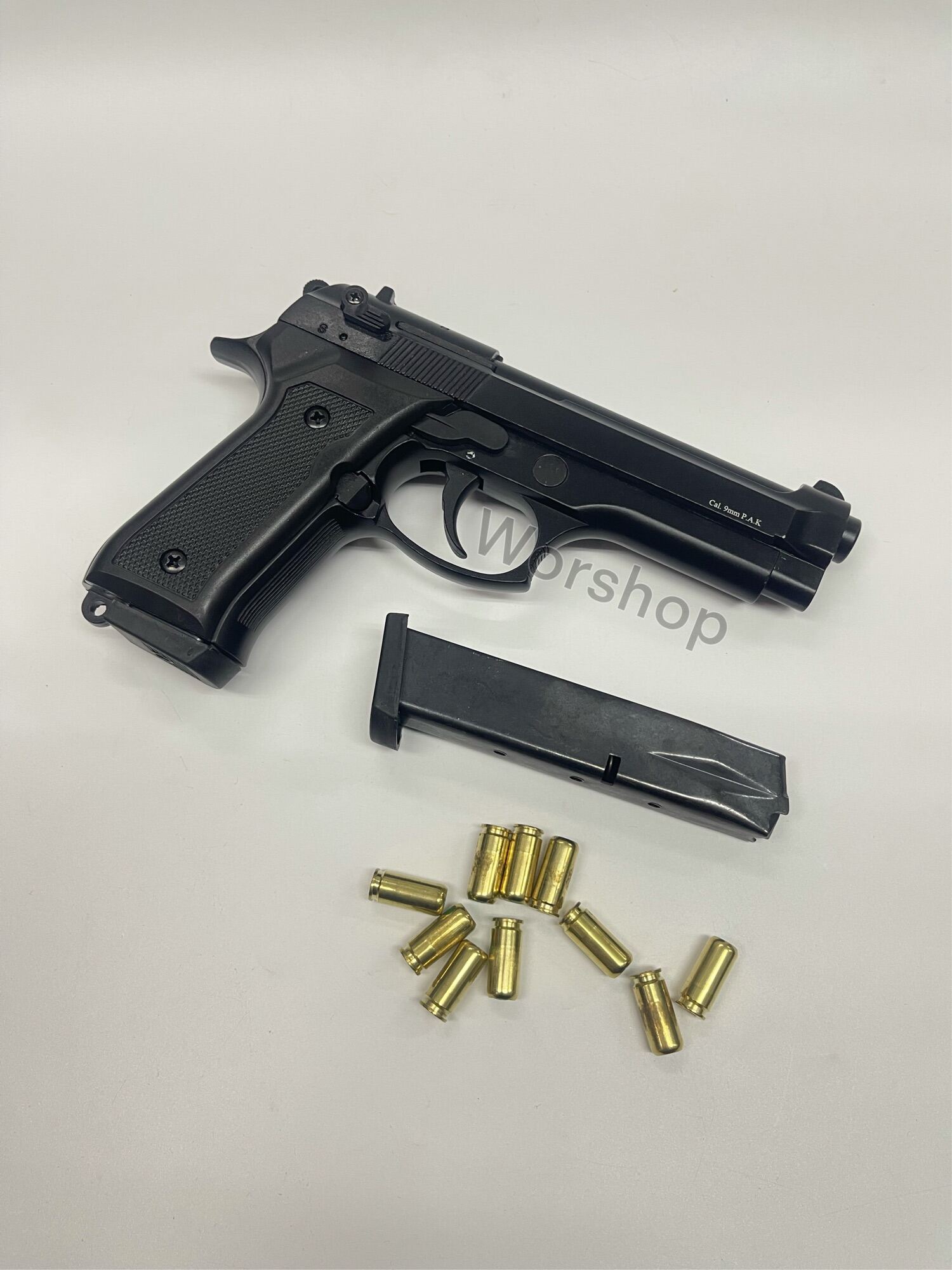 Blank Blow F92 Auto สีดำ 9mmP.A.K ได้2แม็กกาซีน ปืนเสียงเปล่าเหมาะ ...