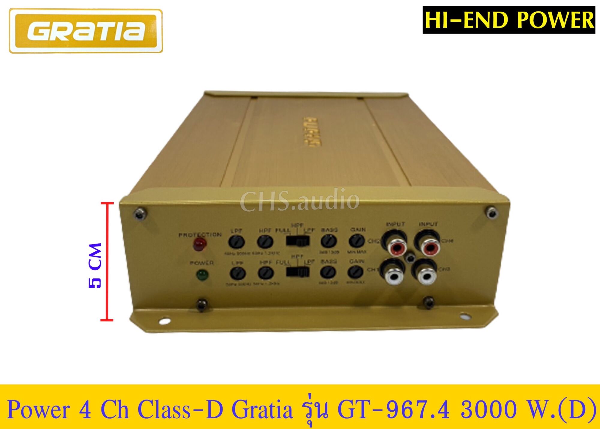 เพาเวอร์แอมป์ ClassD4ch Gratiaรุ่นGT-967.4Dของใหม่ - Koy-mixshop - ThaiPick