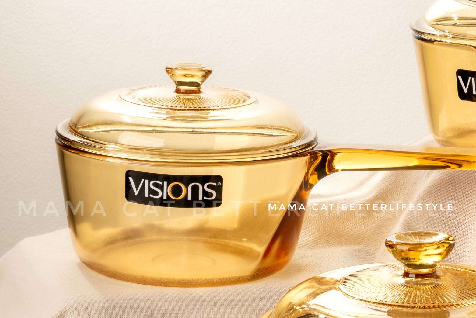VISIONS VS300 pot set / ชุดหม้อวิชั่นส์มีด้าม VS300 จำนวน 6 ชิ้น - MixASale