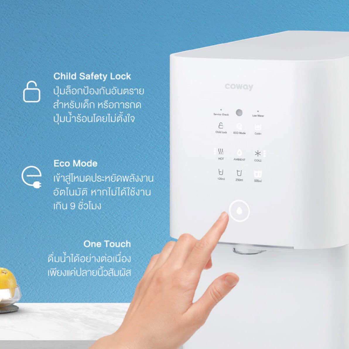เครื่องกรองน้ำ coway รุ่น PRIME - โคเวย์ by เซลล์เต้ - ThaiPick